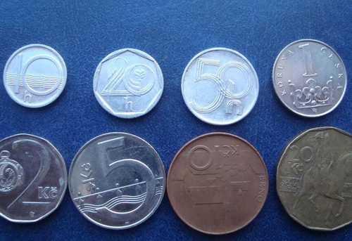 Чехия. Полный набор монет из обращения