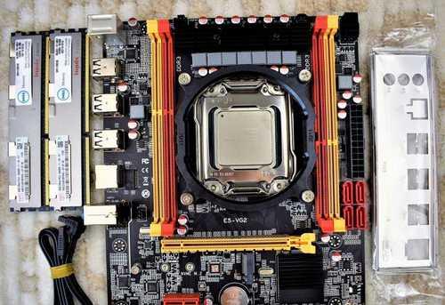 Новый комплект 2011 X79+Xeon E5 2630 v2 16 GB DDR3