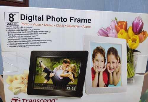 Цифровая фоторамка Transcend PF830, 8", черный