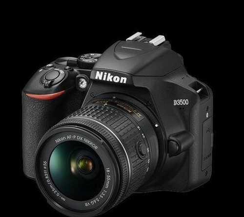 Nikon D3500(18-55mm AF-P VR) +64гб+Сумка+Коробка+