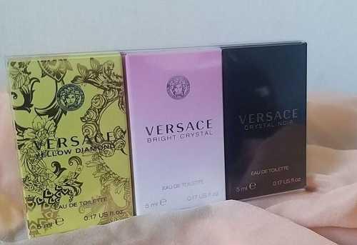 Versace bright crystal набор миниатюр