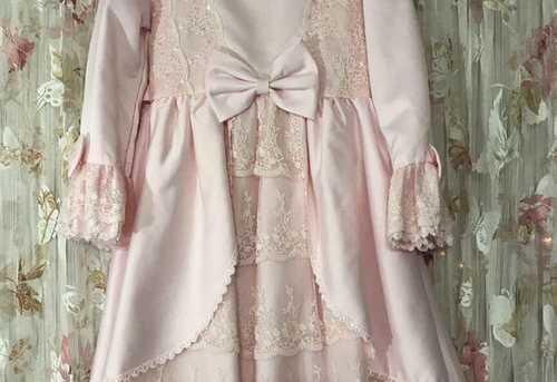 Царское нарядное розовое платье