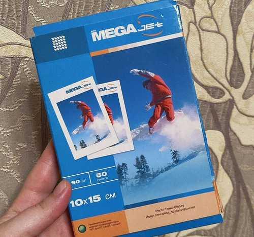 Фотобумага полуглянцевая MegaJet 10*15