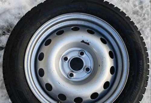 Колесо 4х100 hankook winter rs2, шипованная