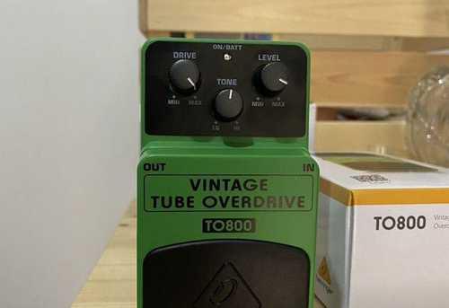 Гитарная педаль behringer vintage tube overdrive