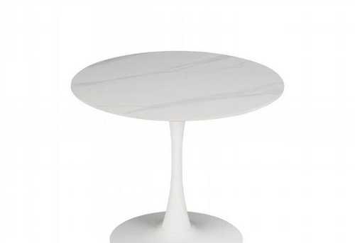 Стильный стол тюльпан из керамики 90см в наличии