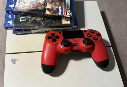 Игровая приставка Sony PS4 белая