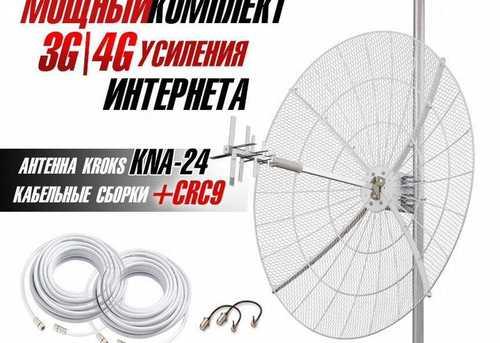 4G MiMO Антенна Kroks KNA21 MiMO + CRC9 для Модема