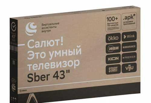 Новый телевизор Sber SDX-43U4123B, 43 дюйма