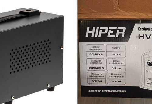 Стабилизатор напряжения Hiper HVR500F 400 Вт