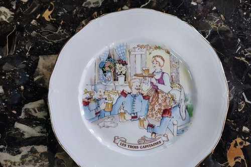Редкая фарфоровая тарелка от Limoges Kanterbrau