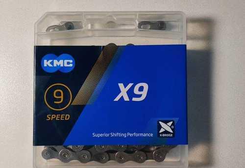 Велосипедная цепь KMC X9 на 9 скоростей