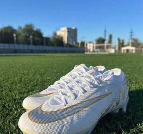 Бутсы Nike mercurial air zoom white pattern