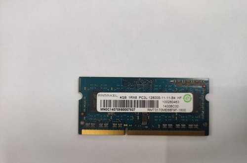 Опер.память So-Dimm DDR3L 4Gb Ramaxel pc12800