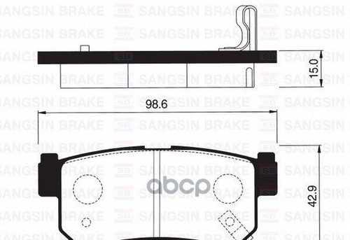 Колодки тормозные зад ssangyong rexton SP1151 S