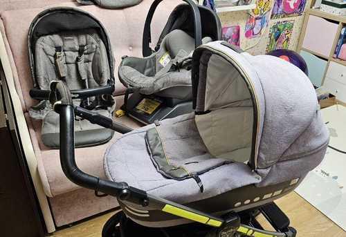 Коляска peg perego 3 в 1 с базой iso fix