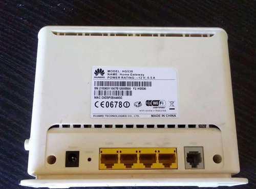 Adsl модем wi fi HG 530