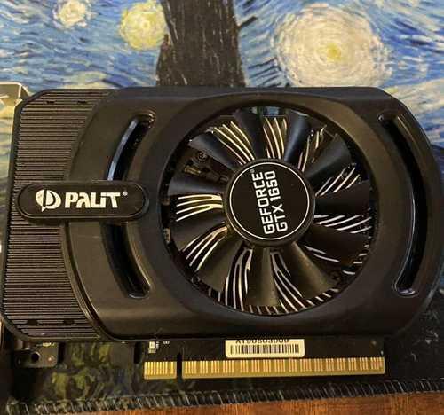 Видеокарта gtx 1650 4gb palit