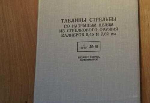 Таблицы стрельбы по наземным целям из стрелкового