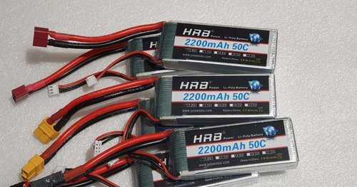 LiPo аккумулятор HRB 2S 2200mah