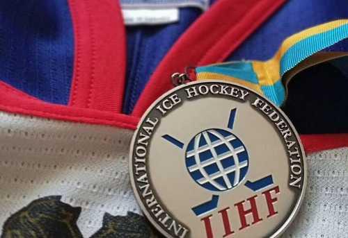 Серебряная медаль Чемпионата Мира по хоккею 2002