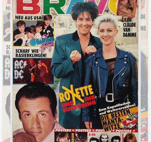 Журнал Bravo №12, 1991 Roxette MC Hammer AC/DC