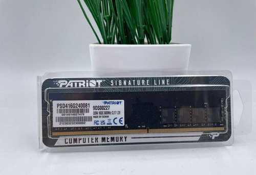 Оперативная память Patriot DDR4 16Gb 2400mHz