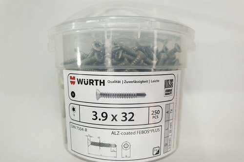 Саморез Wurth DIN 7504-R 3.9x32 (Febos Plus)