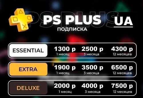 PsPlus Deluxe (Ps4/5) 550 игр на рус языке на год