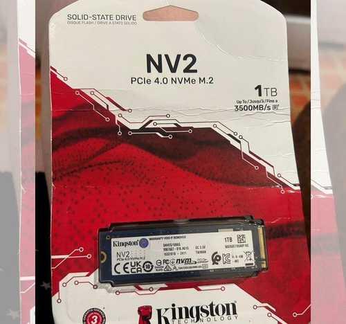 Накопитель SSD M2 NVMe PCIe 4,0 Kingston 1 тб