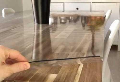 Жидкое стекло на стол 160 х 90 см, глянец, 2 мм