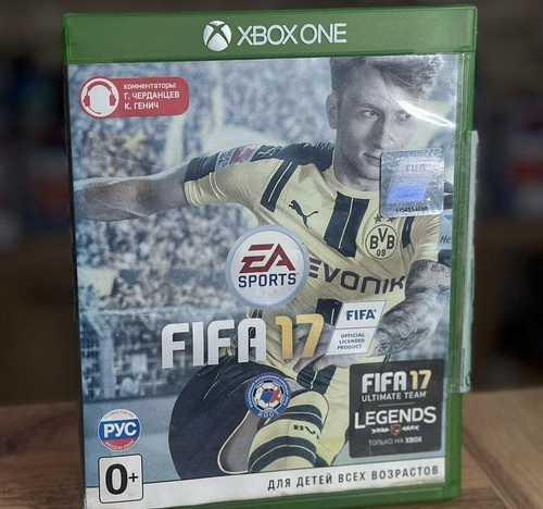 Диск на xbox ONE Fifa 17