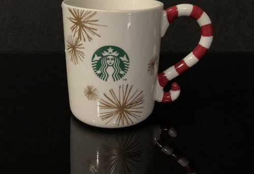Белая новогодняя кружка Starbucks Оригинал 380 мл