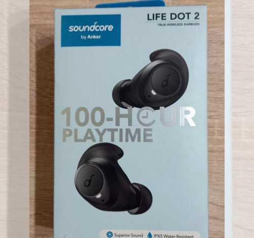 Наушники Anker Soundcore Life Dot2 новыe