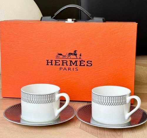 Чайный подарочный набор Hermes в кейсе