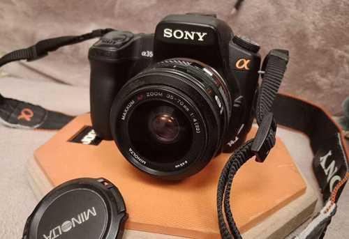 Зеркальная камера Sony a350 с батблоком и 28-85