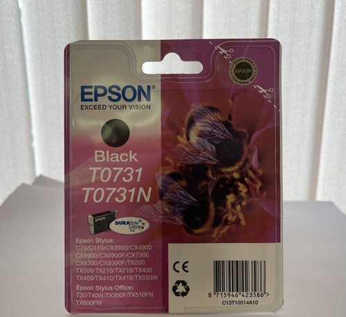 Струйный картридж Epson C13T10514A10 T0731 черный