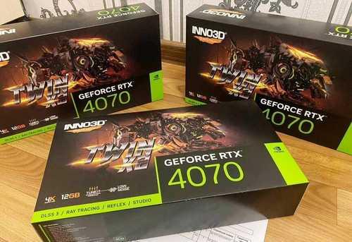 Новая GeForce RTX 4070 Inno3D twin X2