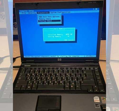 Ноутбук с докстанцией HP Compaq 6510b