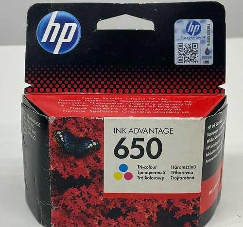 Оригинальный струйный картридж HP 650 (CZ102AE) тр