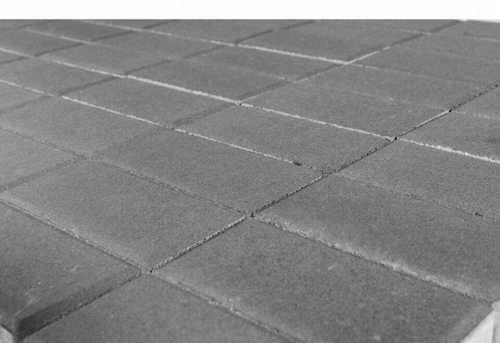 Тротуарная плитка Прямоугольник серый,6 см