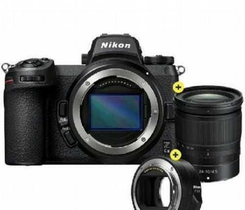 Nikon Z6 II kit 24-70 f/4 S+FTZ адаптер,новый