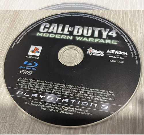 Call Of Duty 4 Modern Warfare PS3