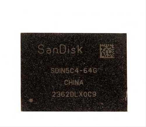 Микросхема emmc nand flash sandisk sdin5C4-64GB с