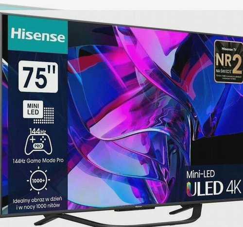 Телевизор Hisense 75U7KQ Новый