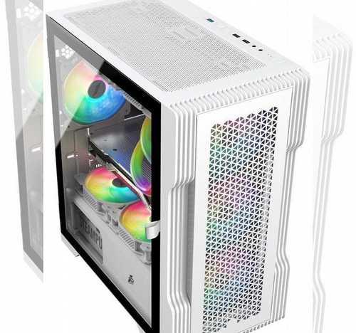 Корпус mATX Б бп 1stplayer trilobite T3 White (US