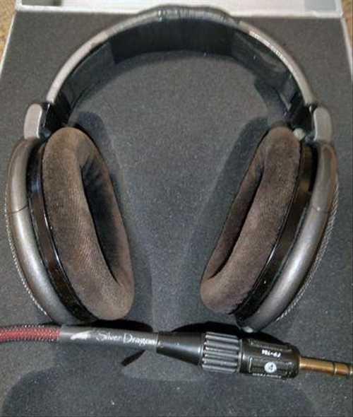 Наушники Sennheiser HD650 + Silver Dragon кабель