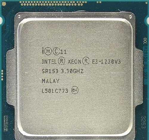 Процессор Intel Xeon E3-1230 v3, 3300 MHz