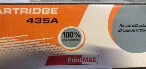 Картридж Printmax 435A, черный