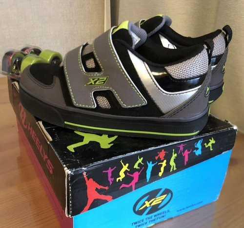 Кроссовки heelys на колесиках хелисы 31рр